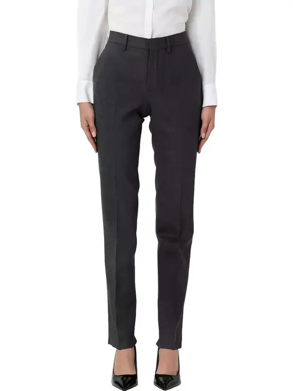 Tagliatore High-waisted Tailored Trousers - Grey