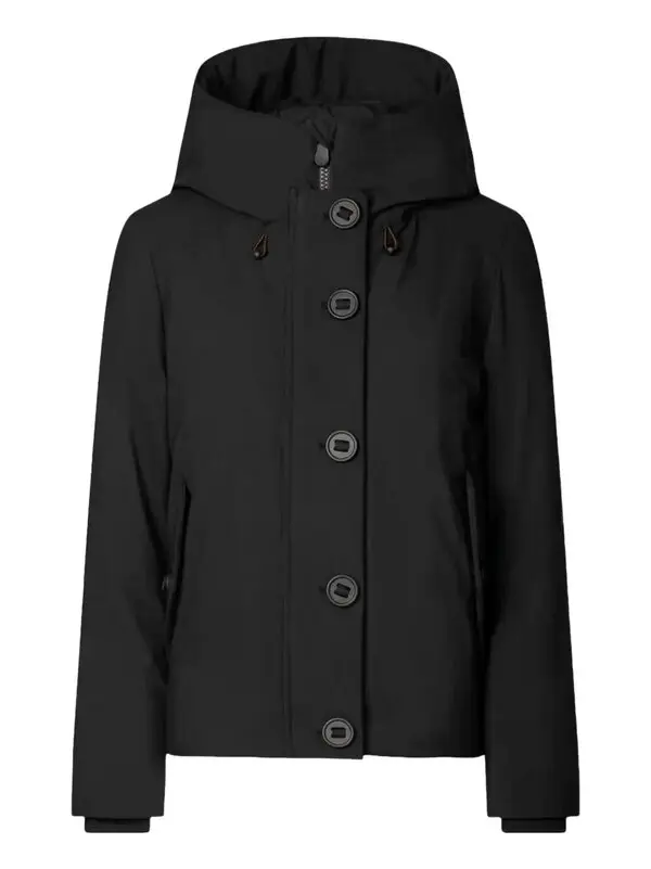 SAVE THE DUCK Shanon Button Hooded Jacket - Black