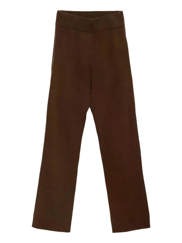 ENTIRE STUDIOS Ribbed Track Pants - Brown
