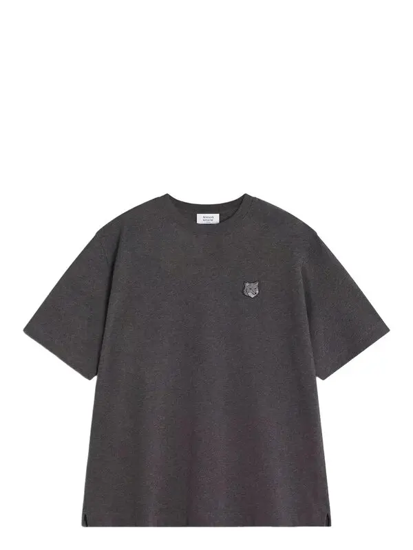 Maison Kitsuné Logo-detailing Cotton T-shirt - Grey