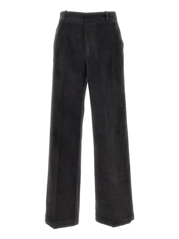 CELLAR DOOR Corduroy Trousers - Black