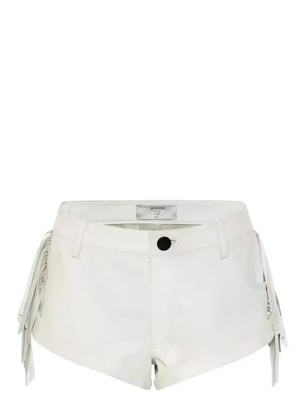 ONETEASPOON Bandits Fringed Shorts - White
