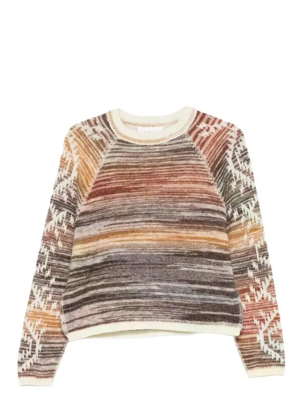 Ba&sh Clodie Striped Sweater - Brown