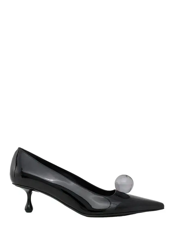 JIMMY CHOO 50mm Orb Pointed Pumps - Black