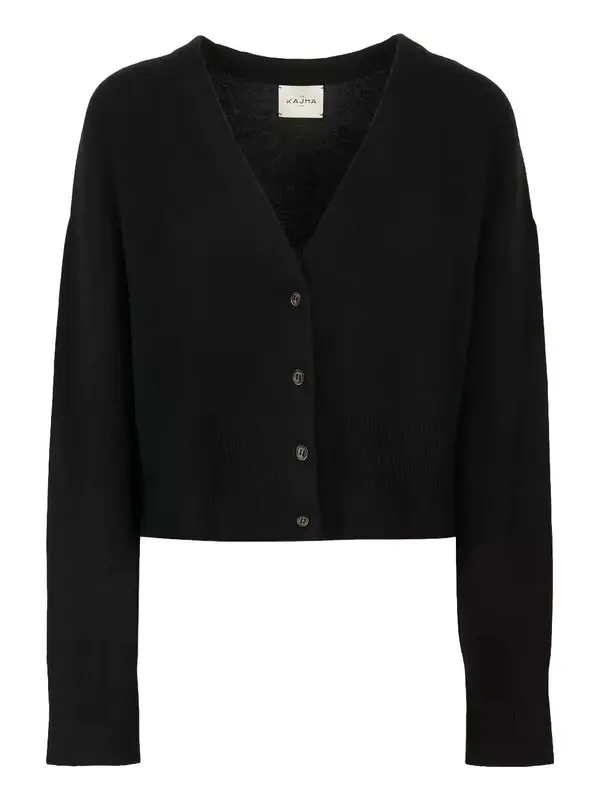 Le Kasha Sydney Buttoned Cardigan - Black