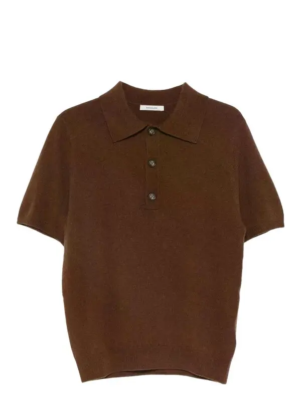 ENTIRE STUDIOS Button-fastening Polo Shirt - Brown