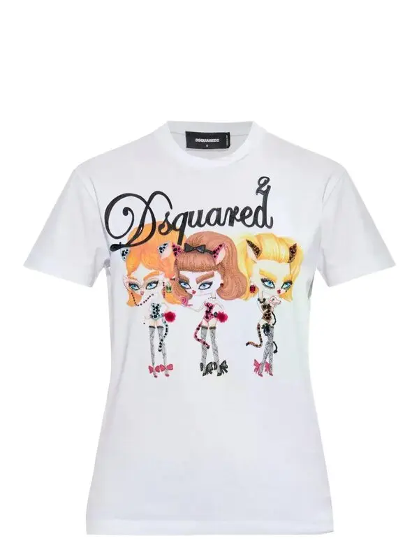 Dsquared2 Graphic-print T-shirt - White