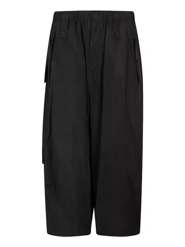 Yohji Yamamoto Flap-pocket Shorts - Black