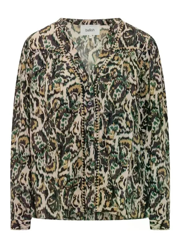 Ba&sh Onada Printed Shirt - Neutrals