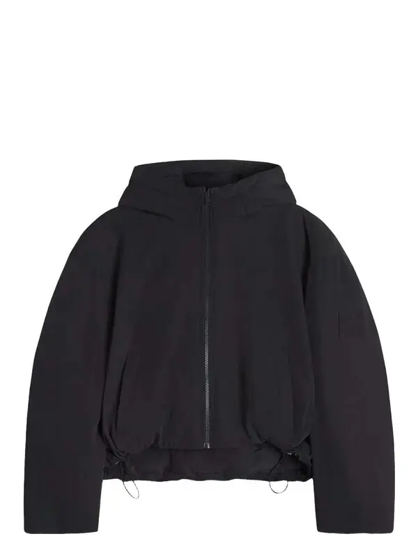 Maison Kitsuné Hooded Zip-up Puffer Jacket - Black