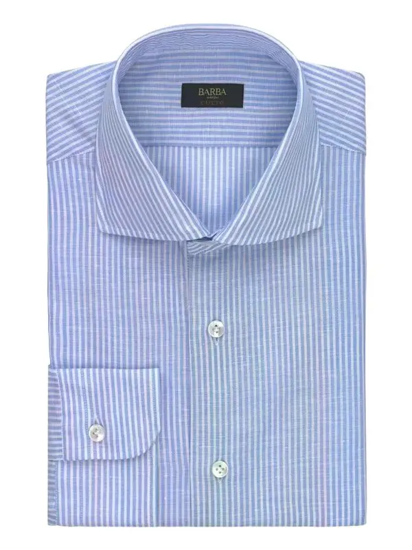 BARBA NAPOLI Culto Striped Shirt - Blue
