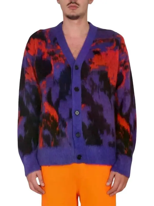 MSGM V-neck Cardigan - Purple