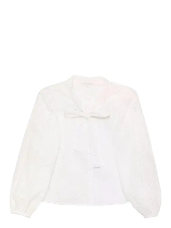 TO B. BY AGNÈS B. Eyelet-detailing Shirt - White