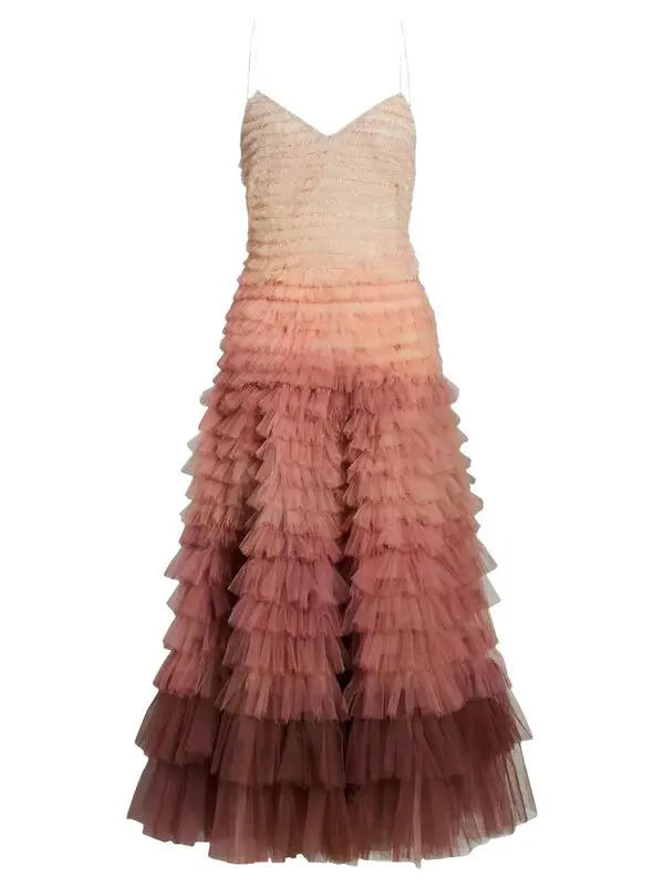 Ralph Lauren Ruffled Tiered Dress - Pink