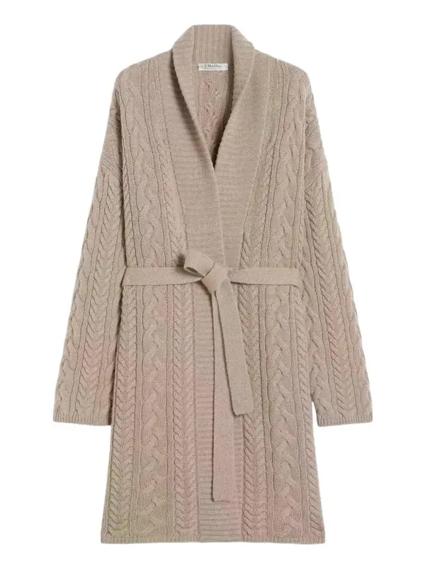 Max Mara Cable-knit Cardigan - Neutrals