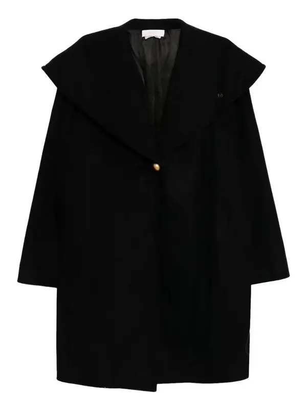 SAIID KOBEISY Single Breasted Coat - Black