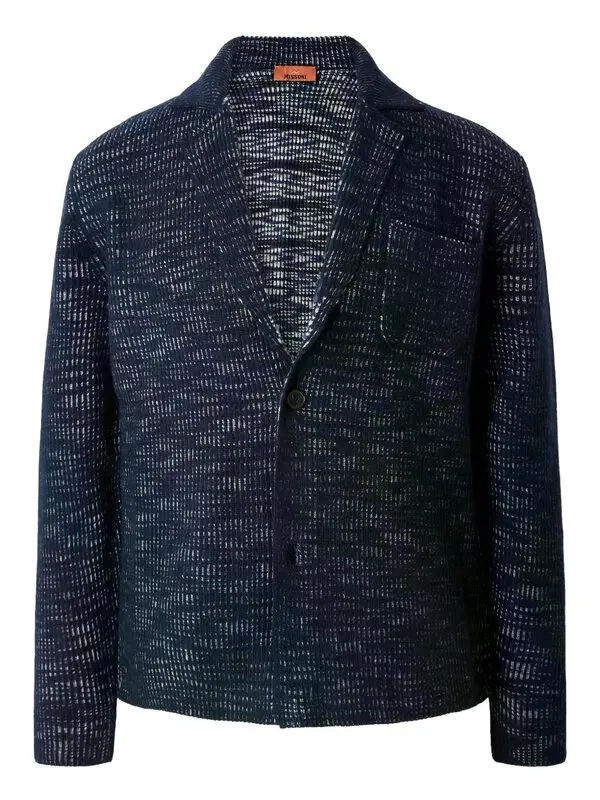 Missoni Textured Single-breasted Blazer - Blue