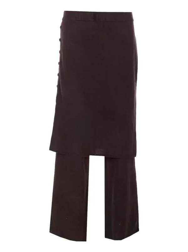 LISA YANG Payton Elasticated Trousers - Brown