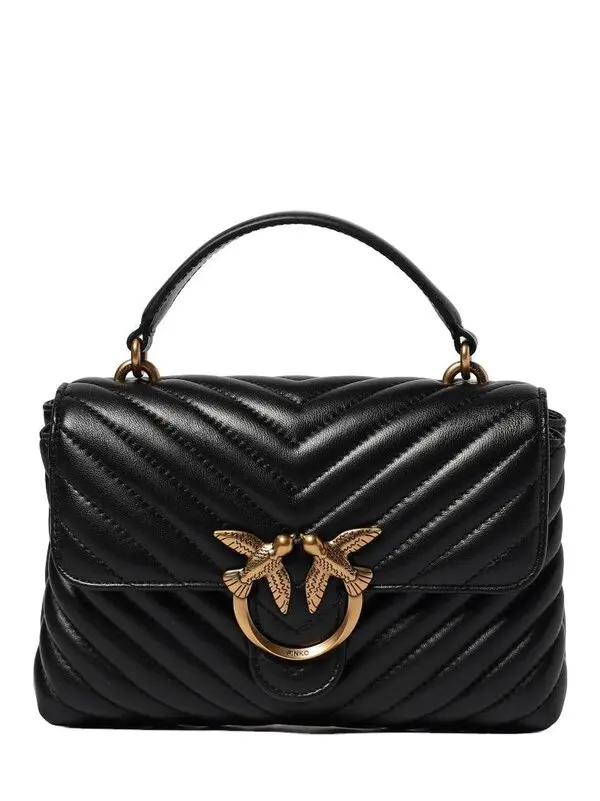 Pinko Quilted Shoulder Bag - Black
