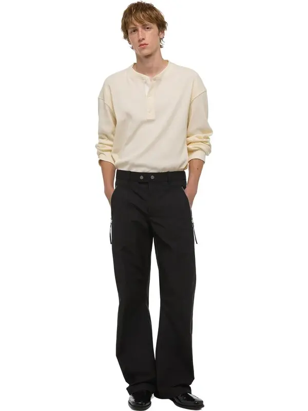 Helmut Lang Technical Cotton Blend Pants - Black