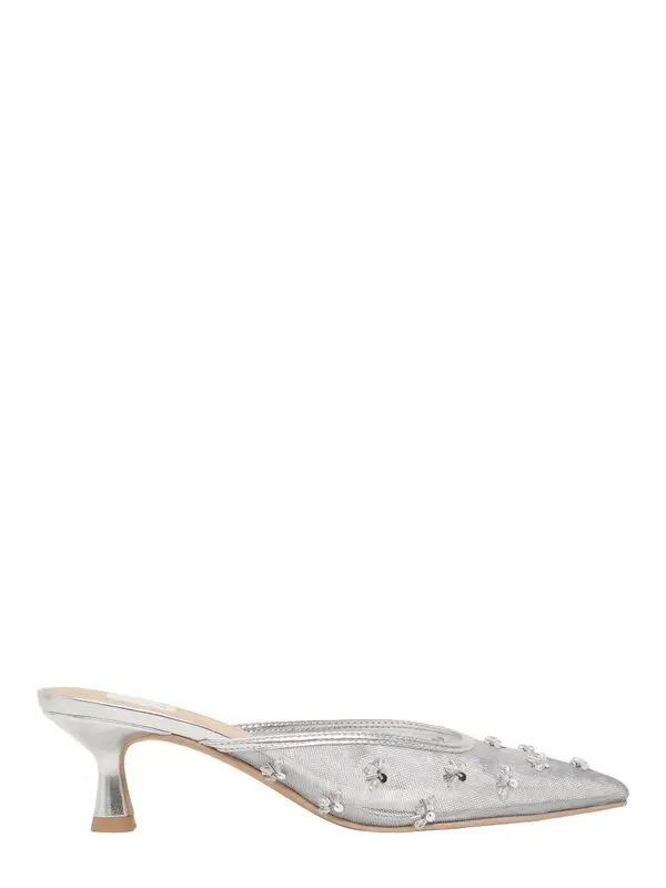 DOLCEVITA Clara Mule - Silver Mesh