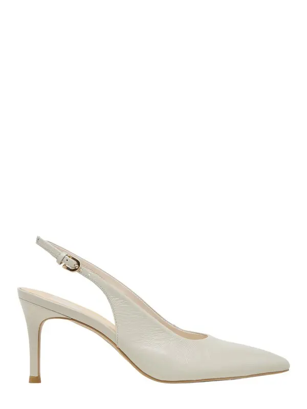 DOLCEVITA Elasi Stiletto Slingback Heels - Light Sage Leather