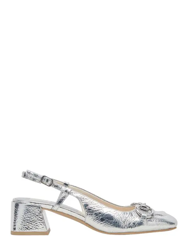 DOLCEVITA Melli Heels - Silver Distressed Leather