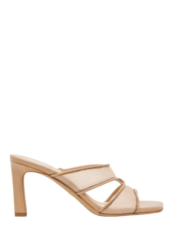 DOLCEVITA Gitel Heeled Sandals - Light Tan Mesh