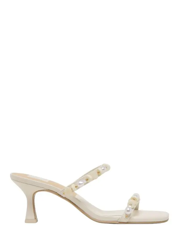 DOLCEVITA Grason Embellished High Heel Sandals - White Leather