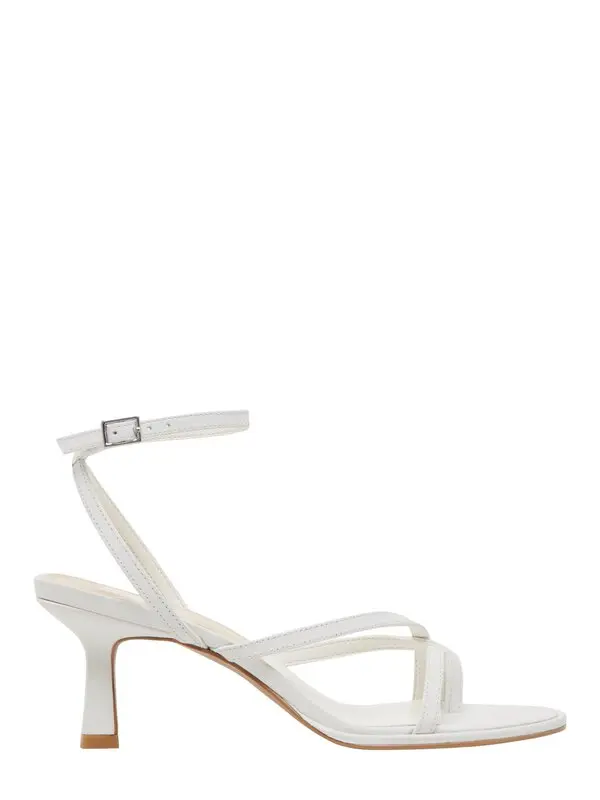 DOLCEVITA Morah Strappy Stiletto Heels - True White Leather
