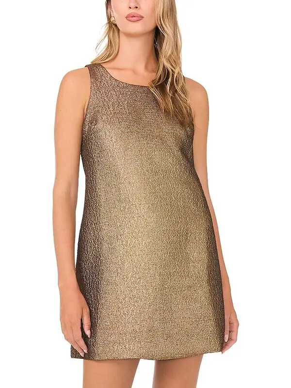 1.State Metallic Shift Dress - Antique Bronze