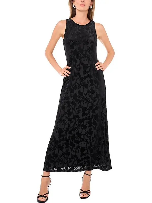 Vince Camuto Mesh Maxi Dress - Rich Black
