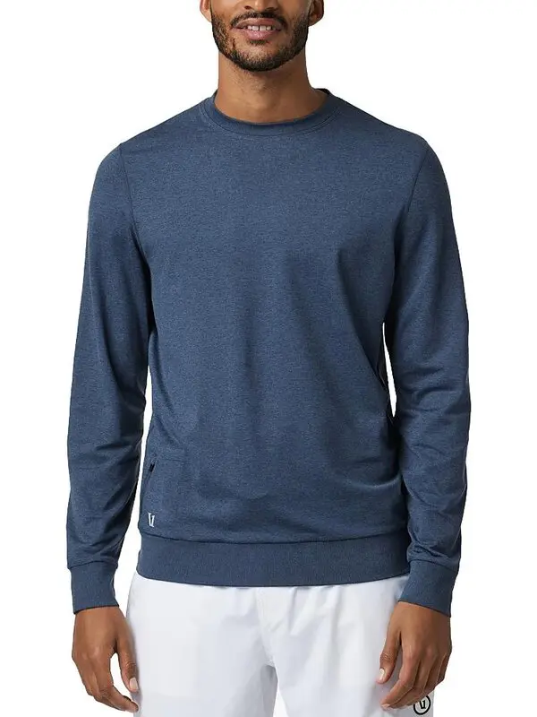 Vuori Ponto Long Sleeve Performance Tee - Azure