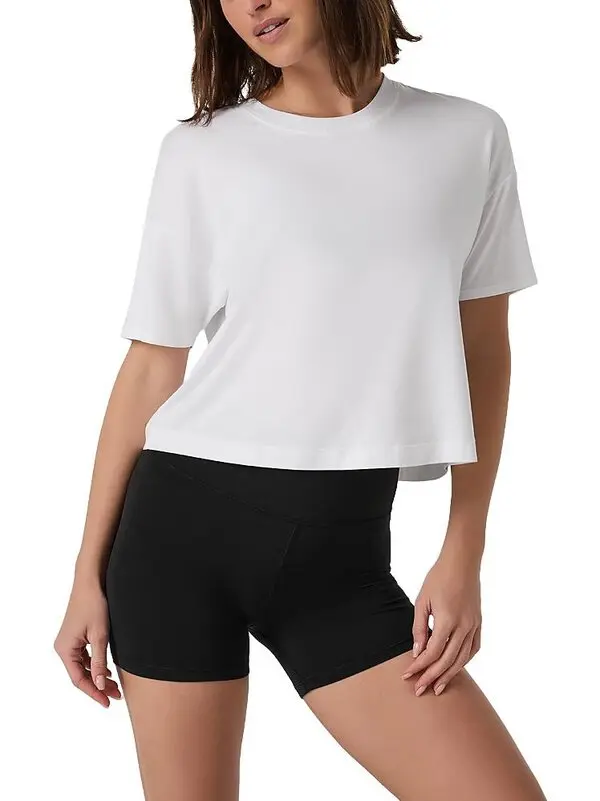 Vuori Energy Cropped T-shirt - White