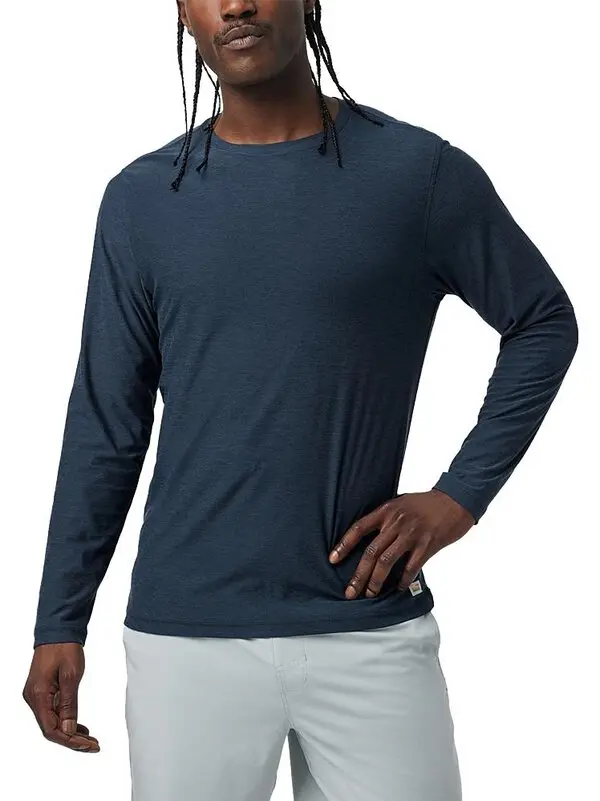 Vuori Strato Long Sleeve Tech Tee - Navy Heather