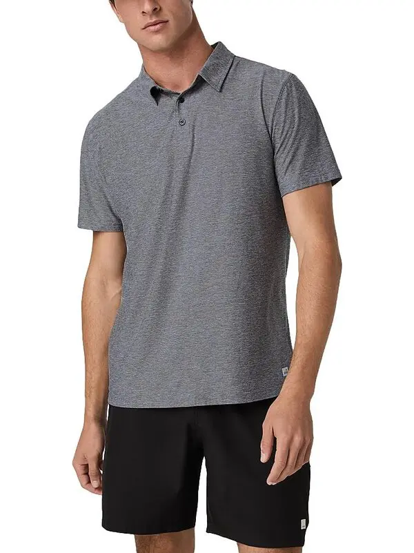 Vuori Strato Tech Polo Shirt - Heather Grey