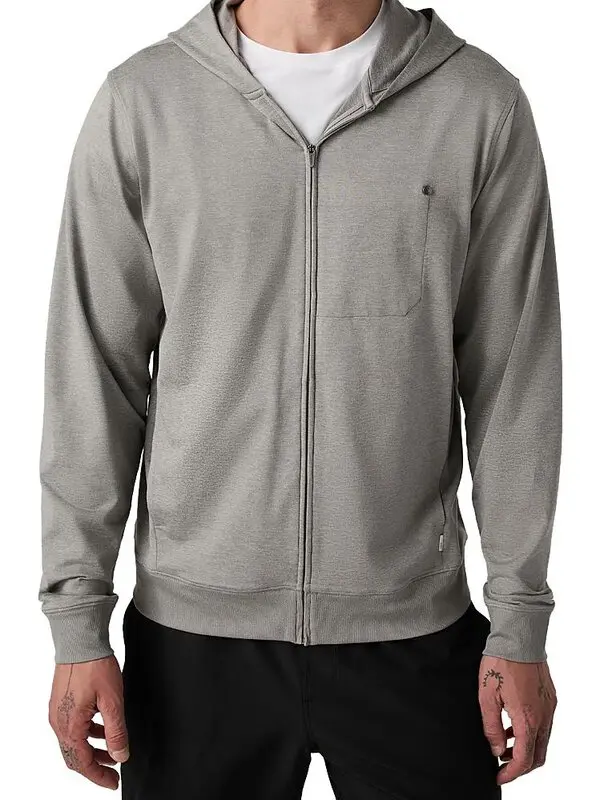 Vuori Ponto Full Zip Hoodie - Driftwood