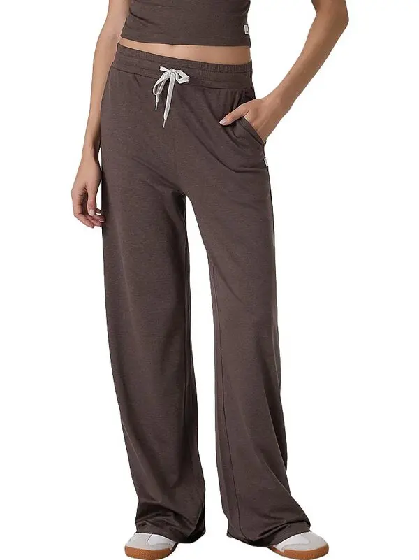 Vuori Wide Leg Pants - Java Heather