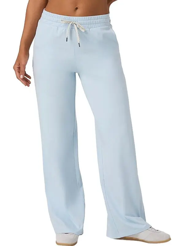 Vuori Wide Leg Pants - Soft Sky Heather