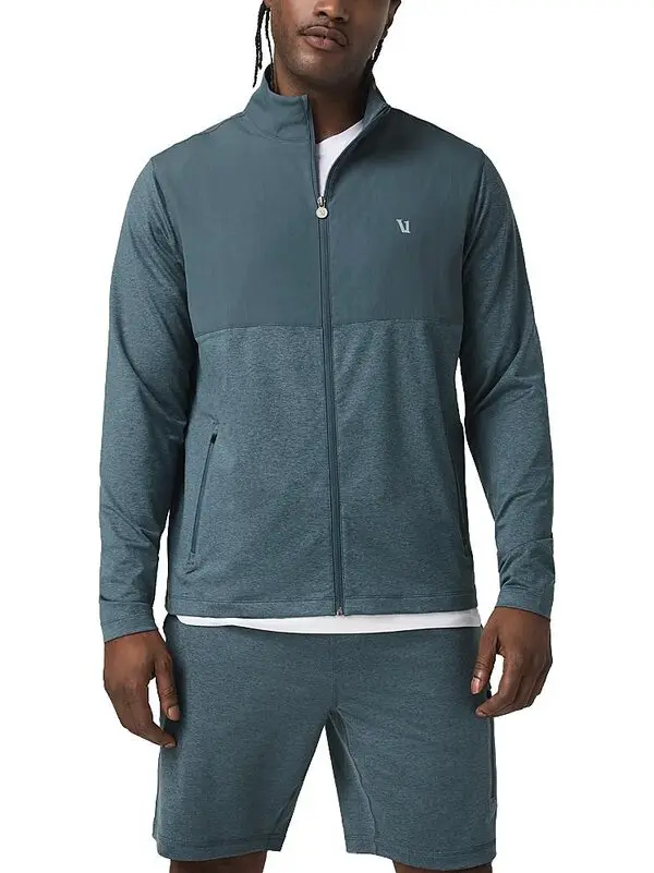 Vuori Sunday Element Track Jacket - Blue Sea Heather
