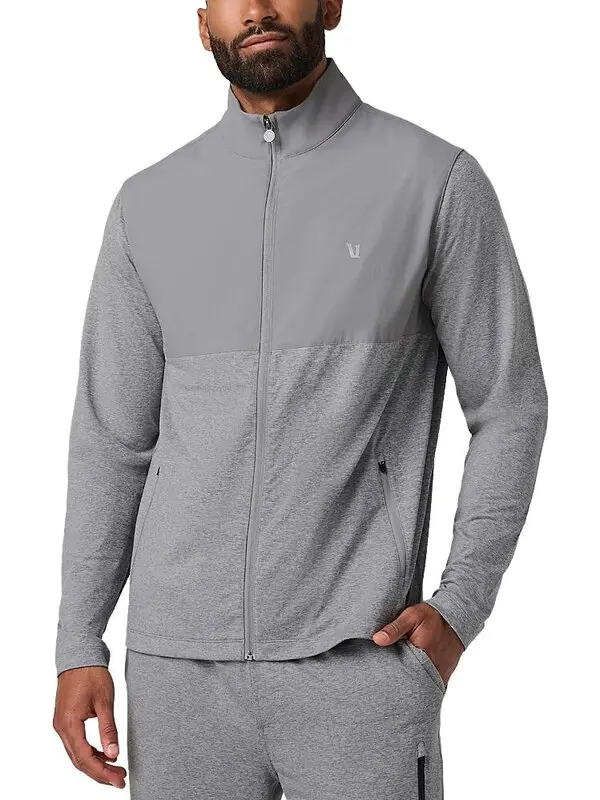 Vuori Sunday Element Track Jacket - Grey Heather