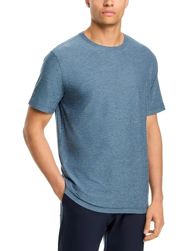 Vuori Strato Short Sleeve Tech Tee - Blue Sea Heather