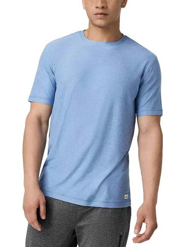 Vuori Strato Short Sleeve Tech Tee - Isle Blue Heather