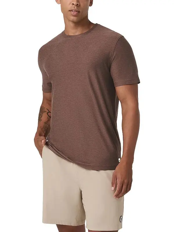 Vuori Strato Short Sleeve Tech Tee - Sable Heather