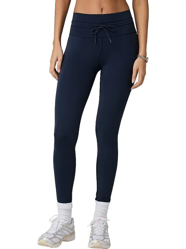 Vuori Daily Form Drawstring Leggings - Blue Coast