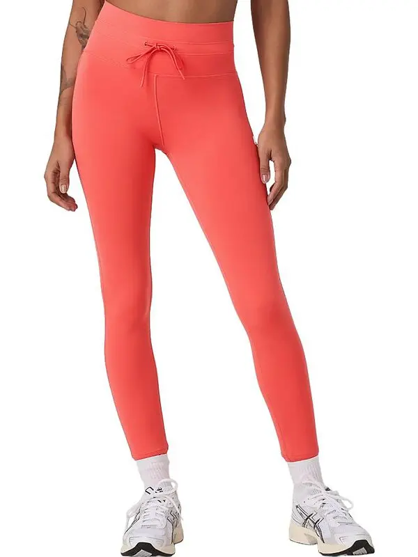 Vuori Daily Form Drawstring Leggings - Bright Coral