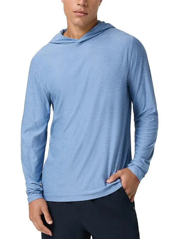 Vuori Strato Tech Long-sleeve Hoodie - Isle Blue
