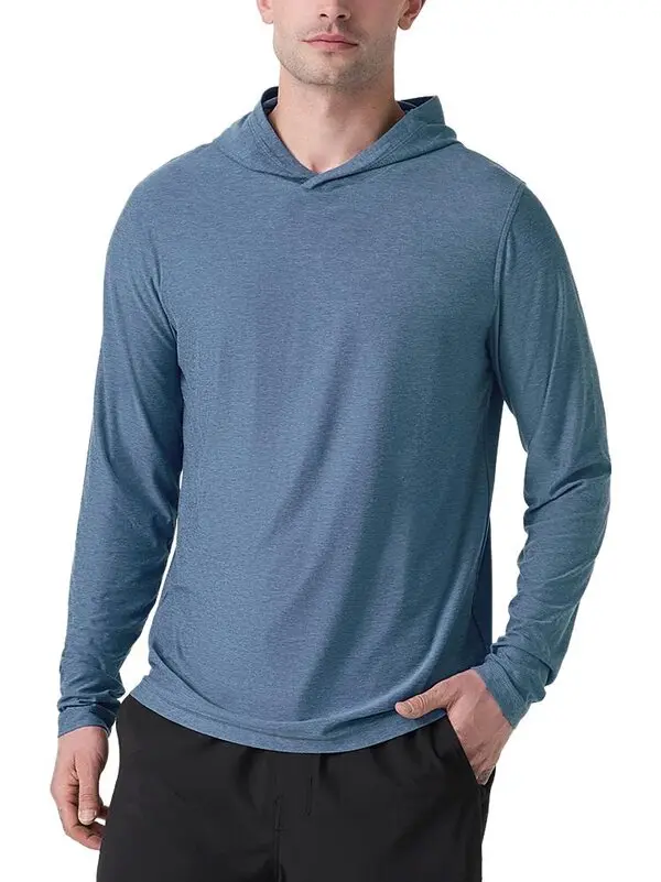 Vuori Strato Tech Long-sleeve Hoodie - Pool Blue