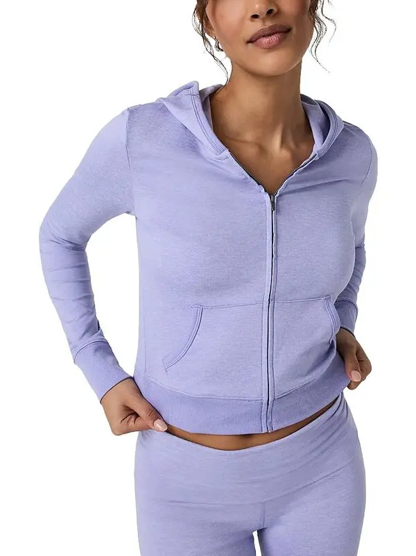 Vuori Halo Zippered Hoodie - Hyacinth Heather