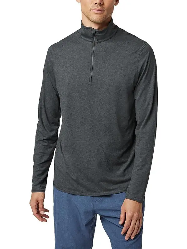 Vuori Ease Performance Half Zip Pullover - Charcoal